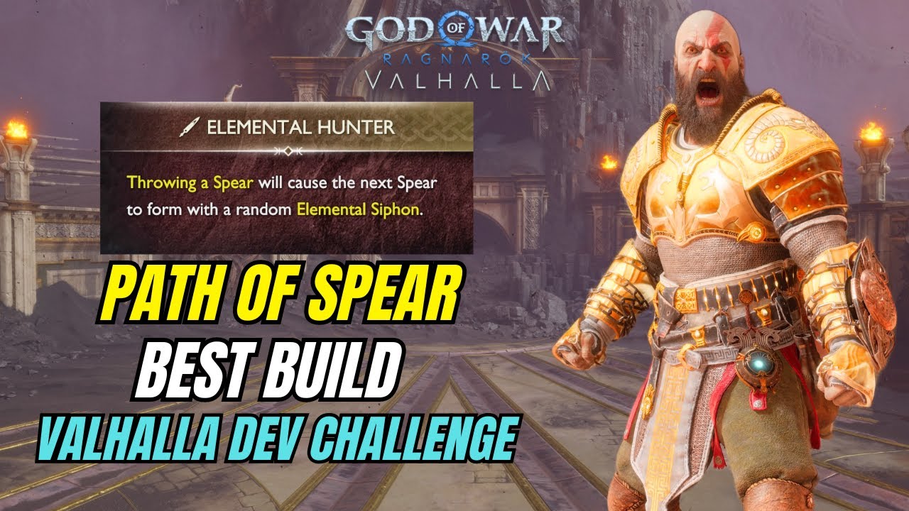 114 K PATH OF SPEAR - SHOW ME MASTERY (VALHALLA DEV CHALLENGE) - God Of War Ragnarok - YouTube