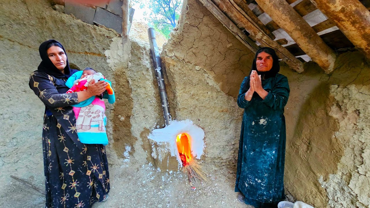 Homeless Mom Crafts Fireplace for Grandmother - YouTube