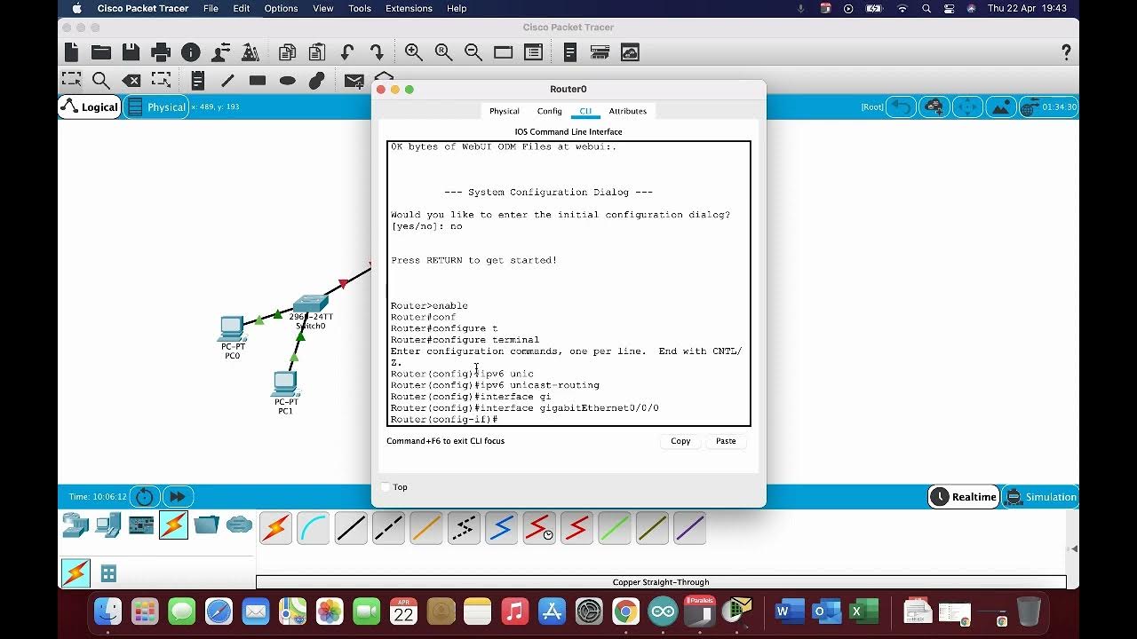 IPv6 Addressing in Packet Tracer, Using Auto configuration, SLAAC, EUI 64 - YouTube