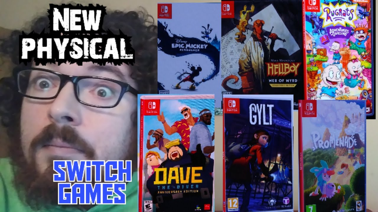 New physical nintendo switch games. Rugrats, hellboy, Gylt, Dave the ...
