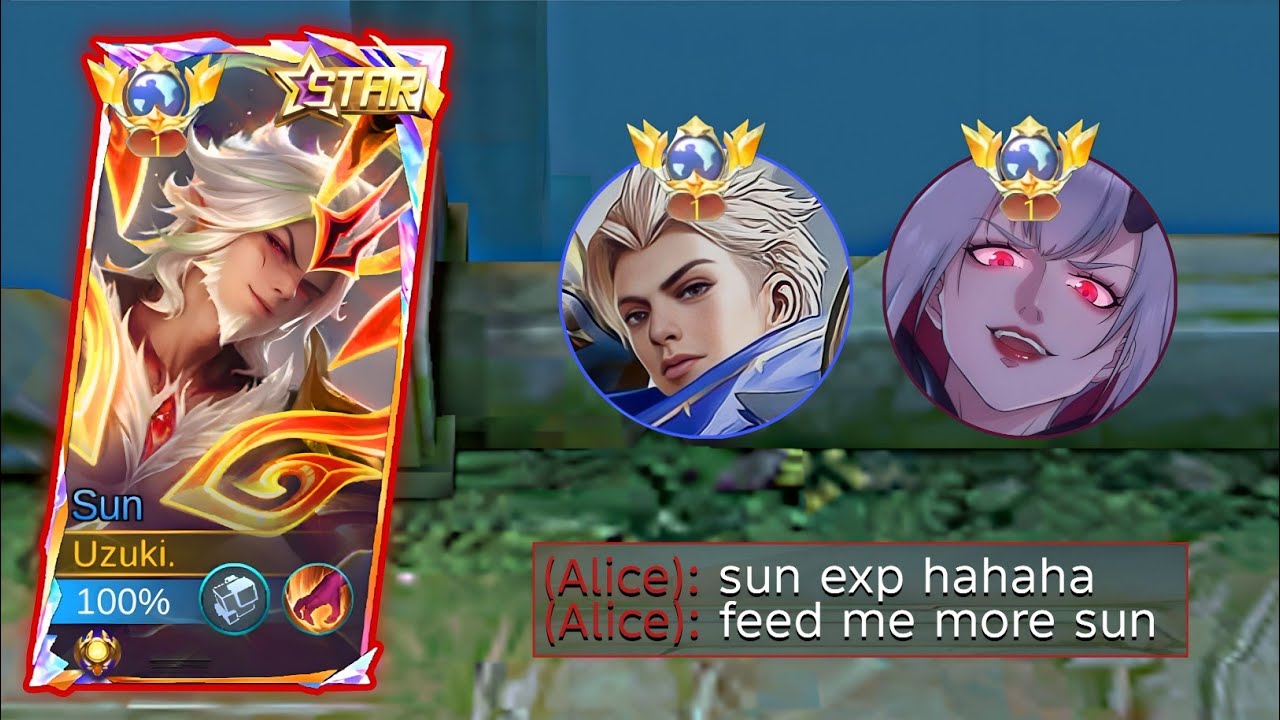 THIS ARROGANT ALICE AND ALUCARD UNDERESTIMATE MY SUN IN EXP SO I DID ...