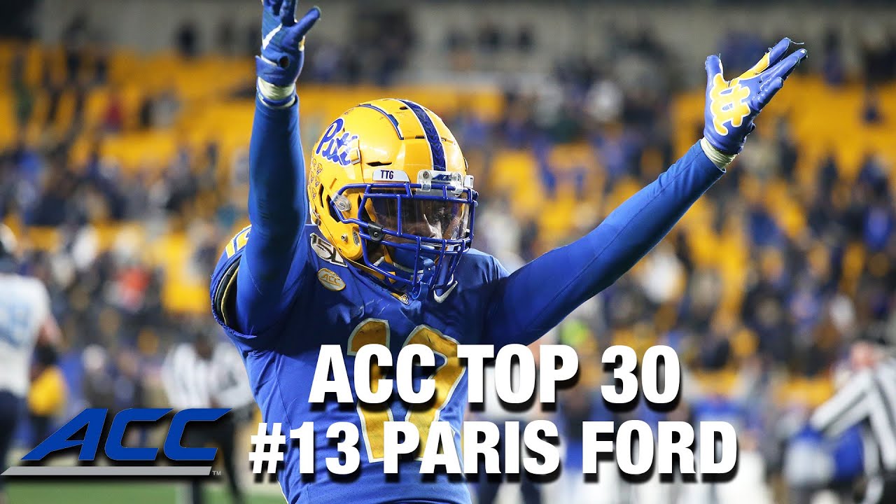 2020 ACC Top 30 Returning Players: #13 Pittsburgh DB Paris Ford - YouTube