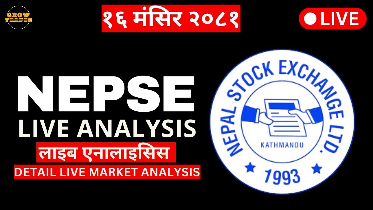 NEPSE SHARE MARKET LIVE ANALYSIS | Nepse live | Dec. 01 - YouTube