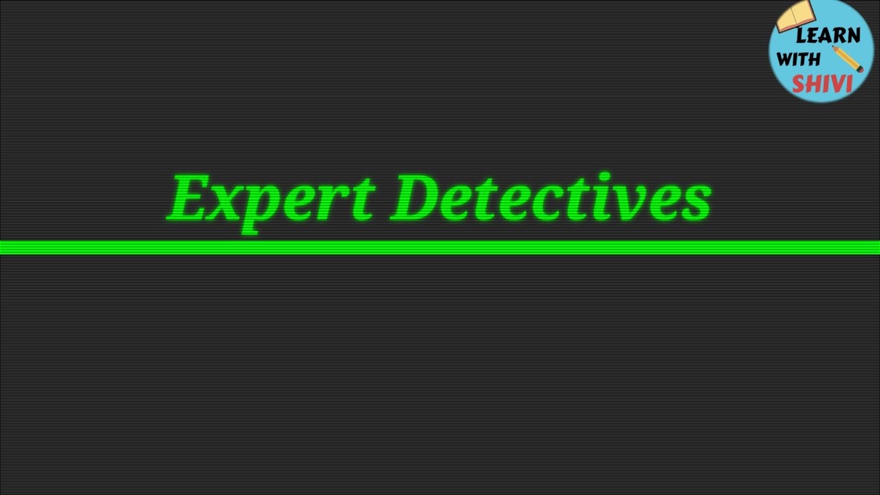 Expert Detectives - YouTube