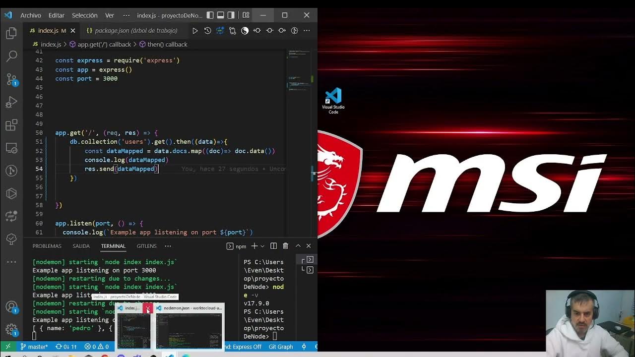 Como configurar nodemon con typescript - YouTube