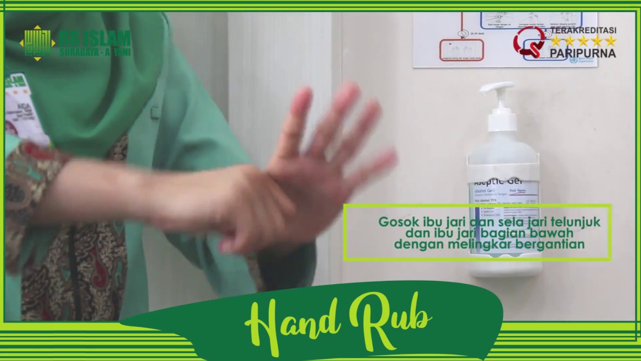 Tips Hand Wash & Hand Rub RS Islam Surabaya - A. Yani - YouTube