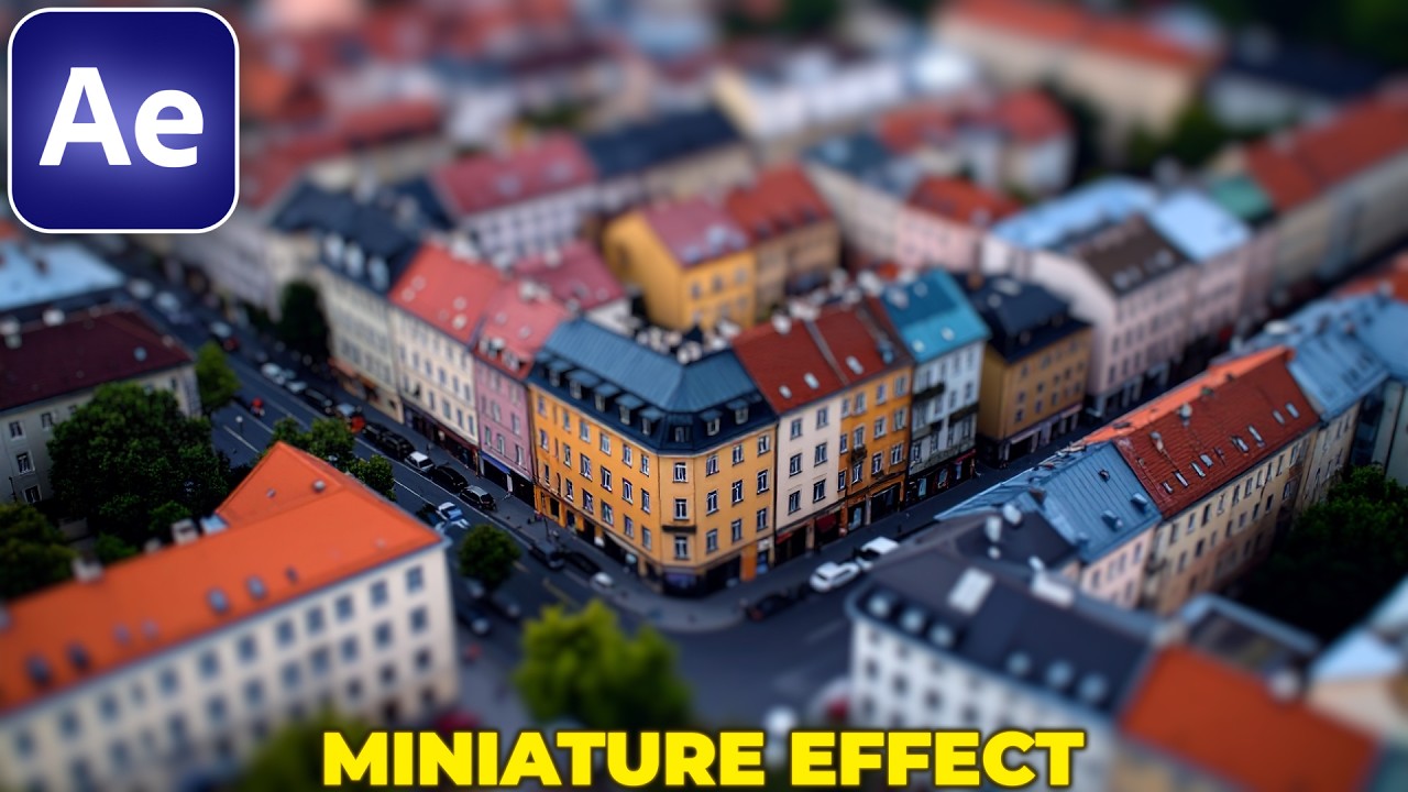 How to Make MINIATURE EFFECT in After Effects - YouTube