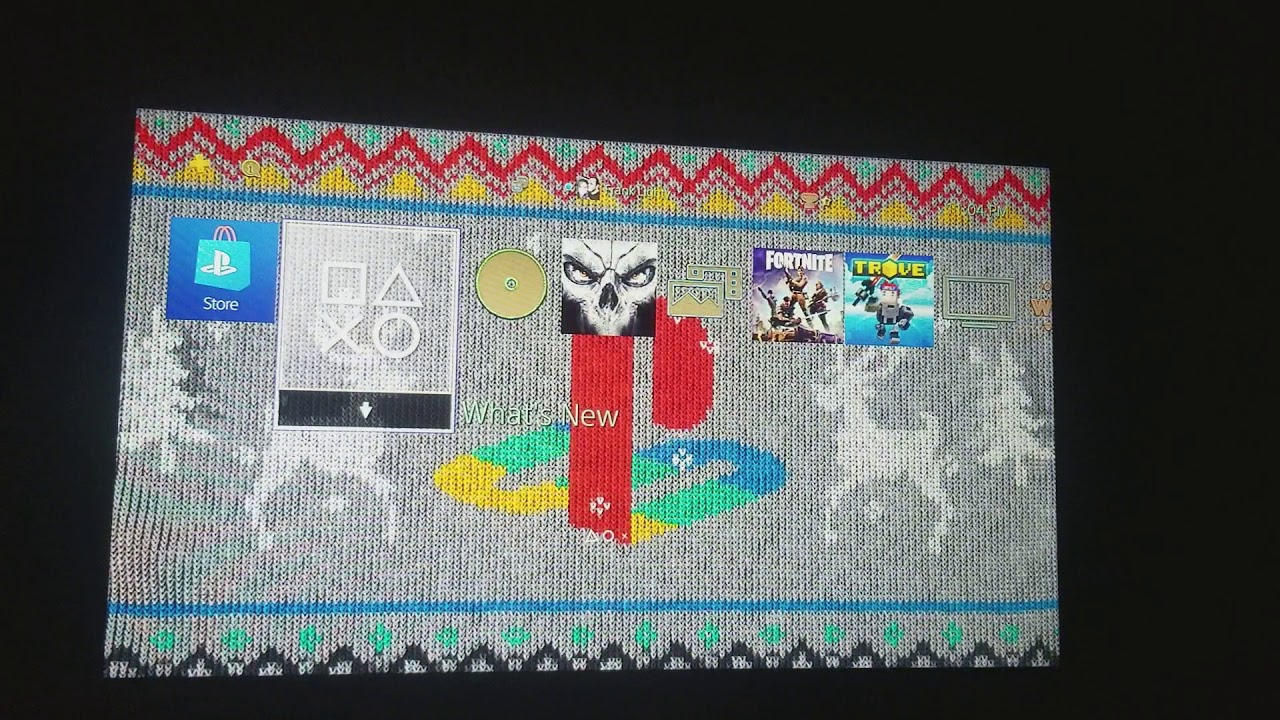 Ps4 sweater holiday theme - YouTube