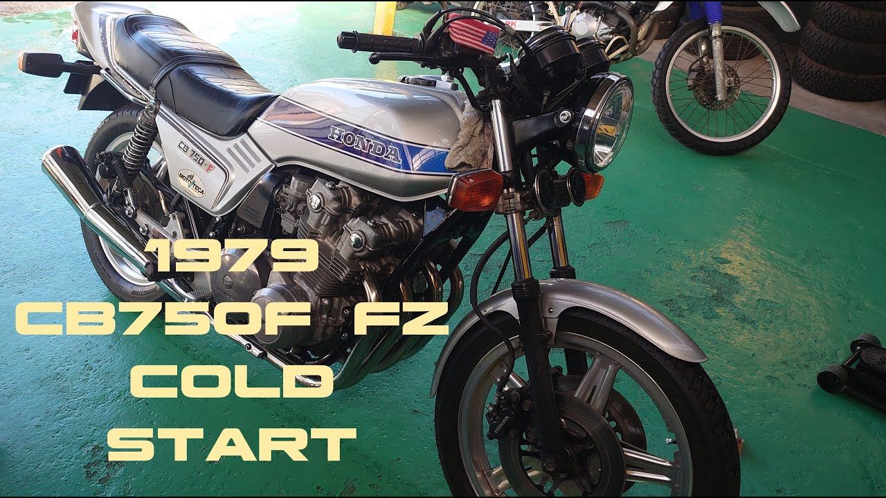 1979 CB750F-FZ COLD START - YouTube