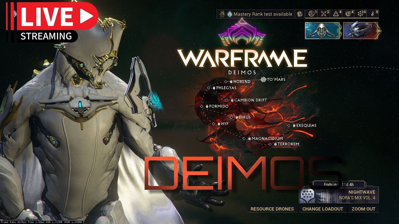 Warframe gameplay #founders | Excalibur Prime hunts DEIMOS - YouTube