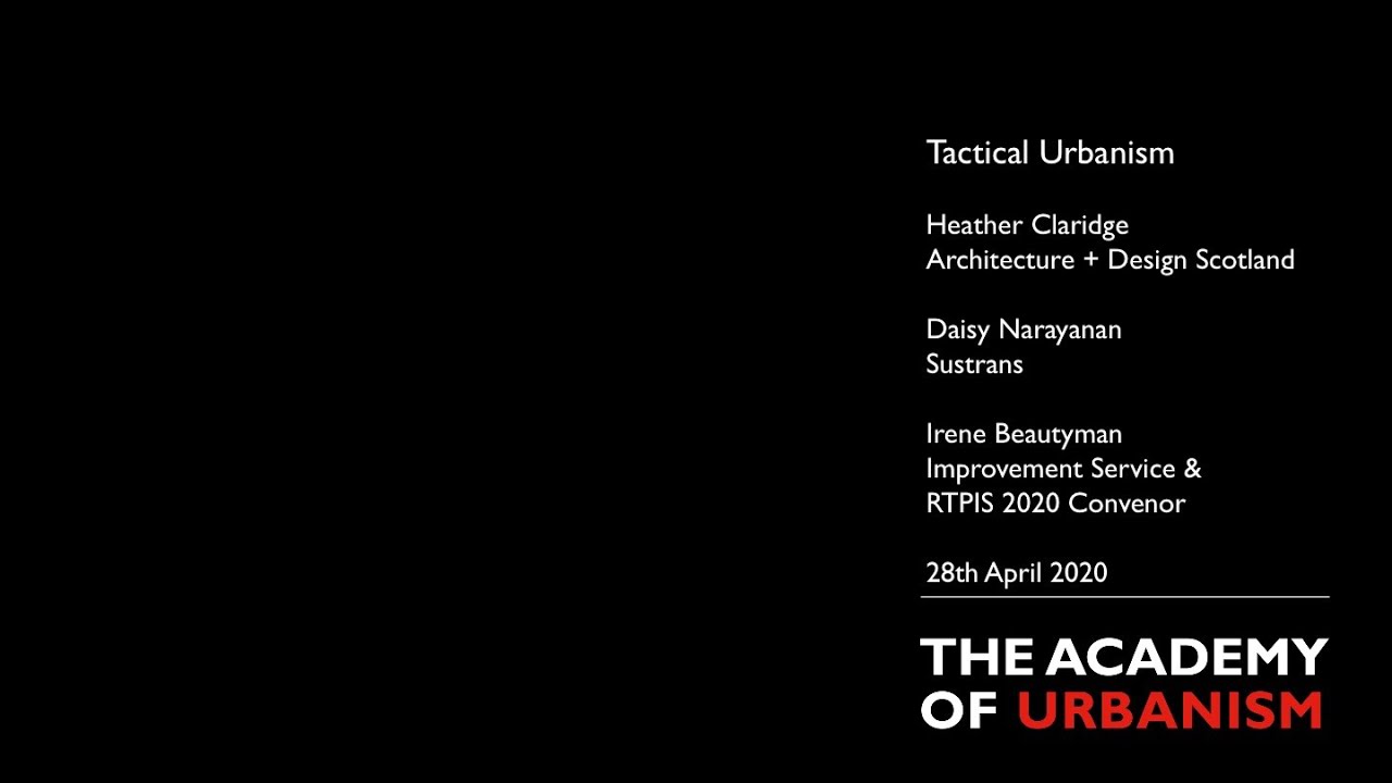 Tactical Urbanism - Heather Claridge, Daisy Narayanan and Irene ...