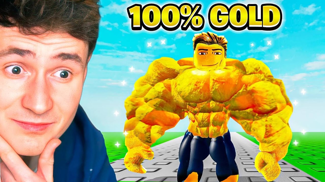 I EVOLVED TO GOLDEN MUSCLE in Gym League! - YouTube