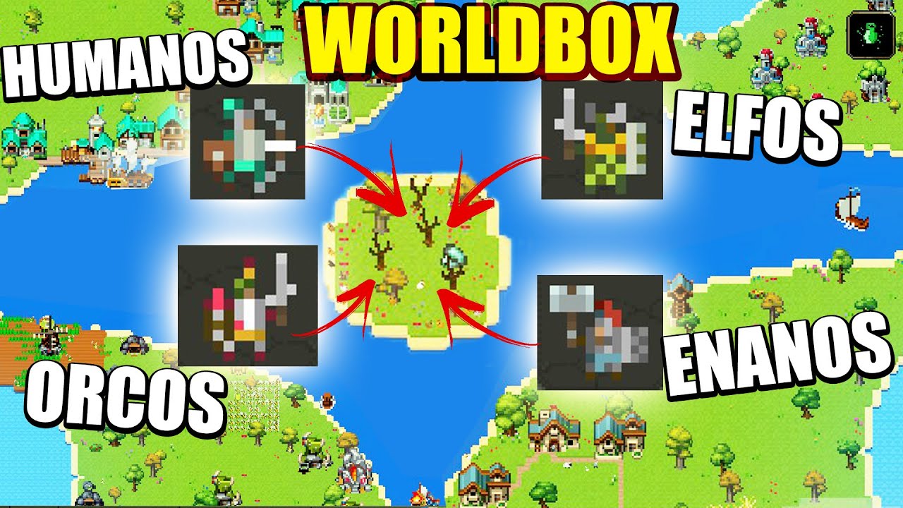WORLDBOX - EVOLUCIONO 4 RAZAS 1000 AÑOS Y ENFRENTO A SUS CAMPEONES ...