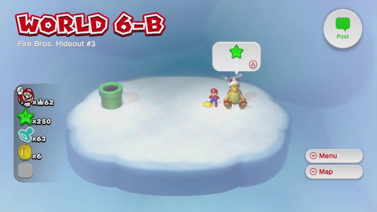 Where To Find World 6 B In Super Mario 3d World Youtube