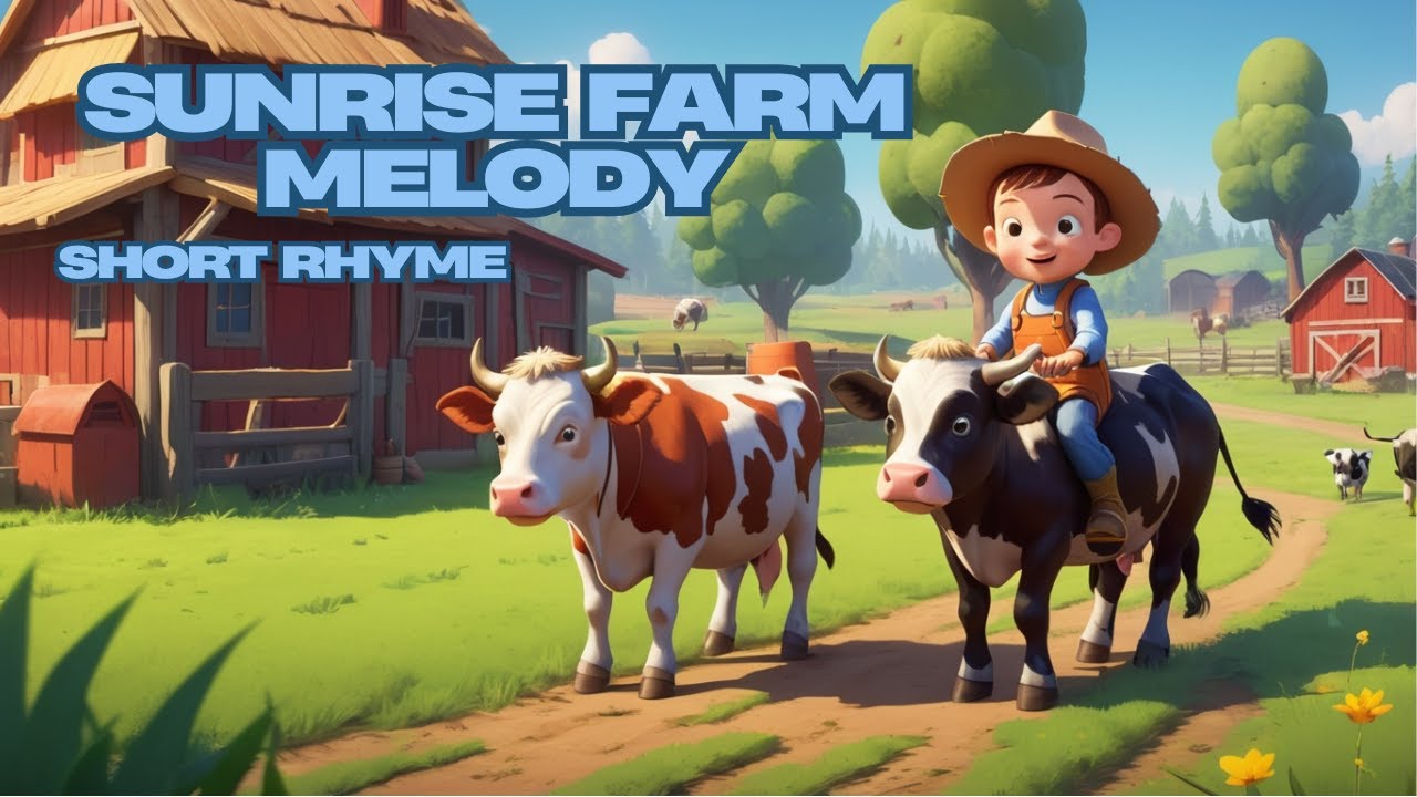 Sunrise Farm Melody Rhyme | Short Rhyme | Morning Farm Rhyme | Kids ...