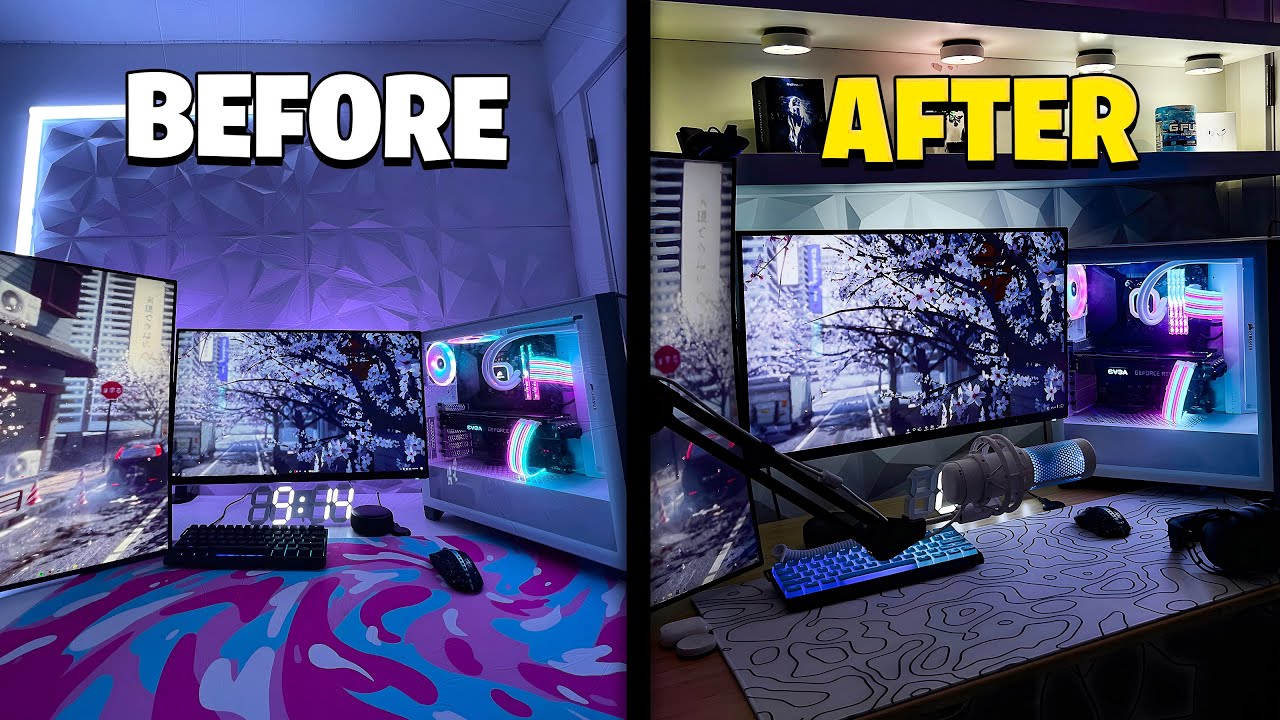 Transforming My Room Into My Dream Setup! - YouTube