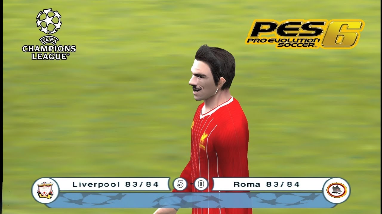 PES 6 CLASSIC MATCH | Liverpool v Roma Final European Champions Cup ...