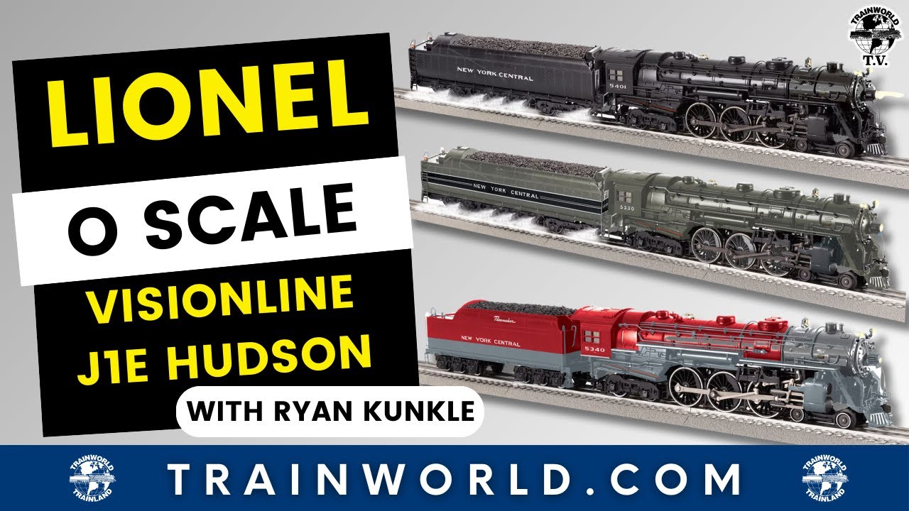 Lionel VisionLine O Scale J1E Hudson - Featuring: Ryan Kunkle - YouTube