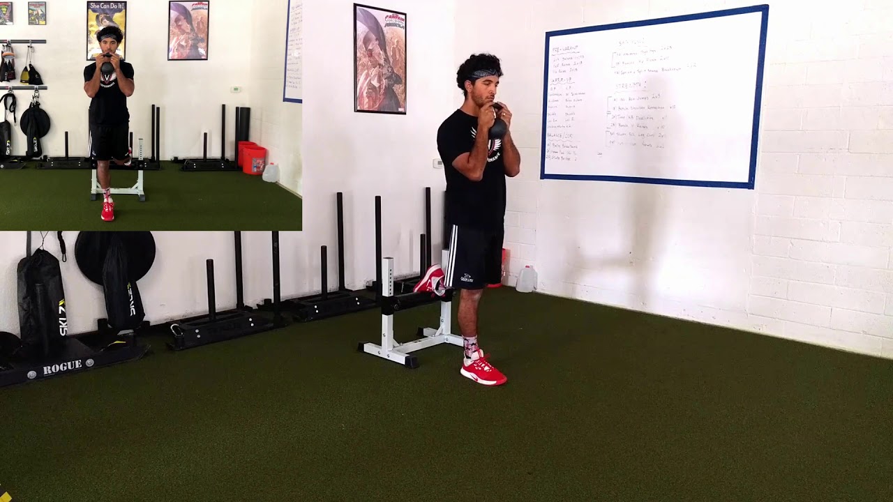 RFE Split Squat + Rotation - YouTube