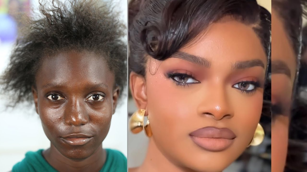 100,000,000 VIEWS ⬆️ BRIDE ⬆️😱 DARK SKIN TRANSFORMATION 😱 MAKEUP ...