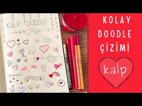 Kalp Nasıl Çizilir ❤️ Kalp Çizimi | Kolay Küçük Çizim Fikirleri | Doodle Çizimi