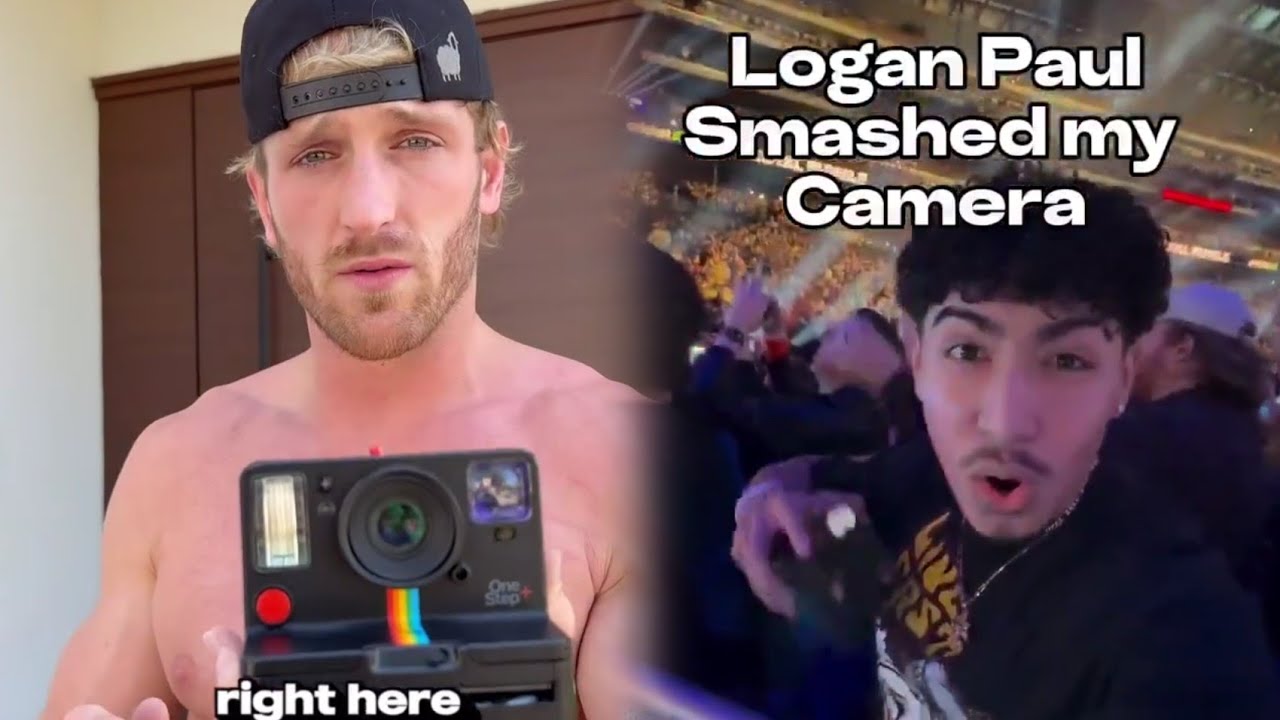 Logan Paul RESPONDS To CRITICISM for breaking Fans' CAMERA - YouTube