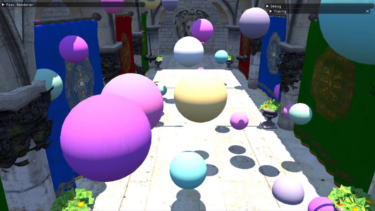 Animated, raytraced shadows - YouTube