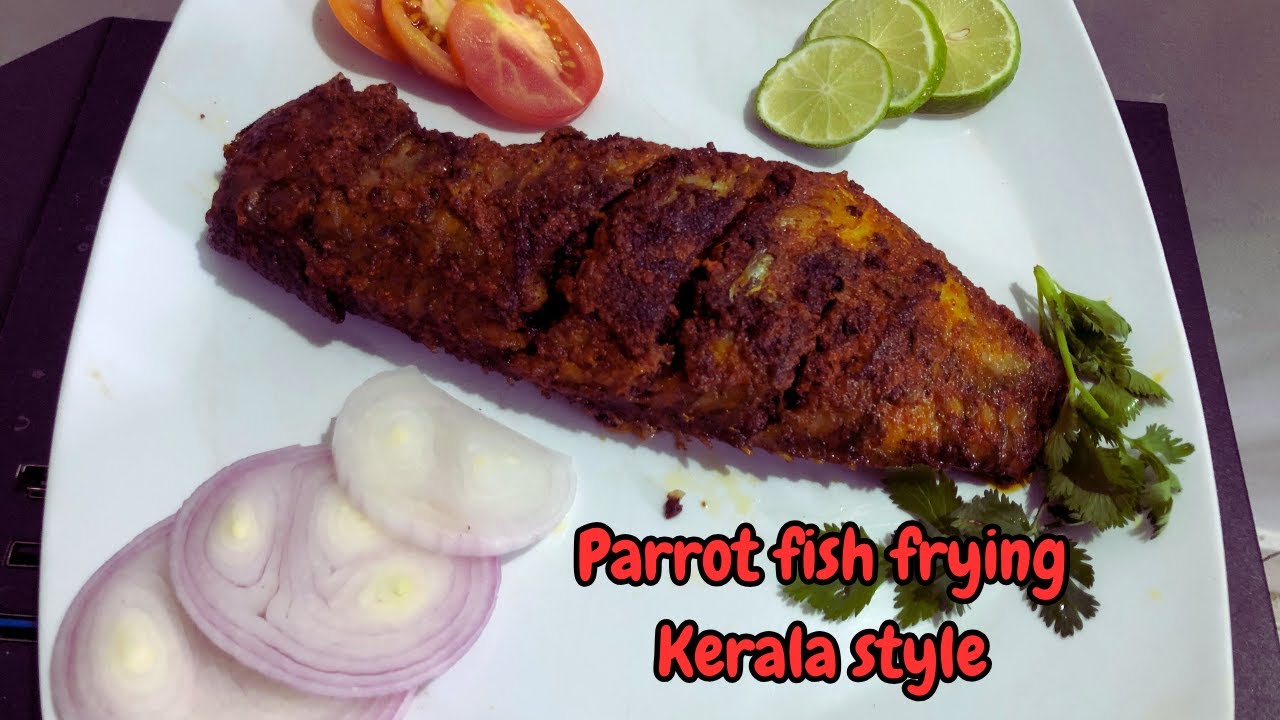 Parrot fish frying Kerala style by aperasa - YouTube