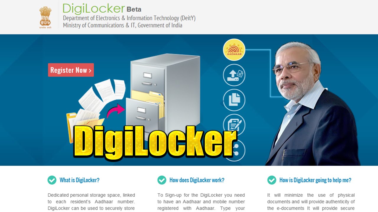 Digilock - Digital Locker Space - Government of India - YouTube