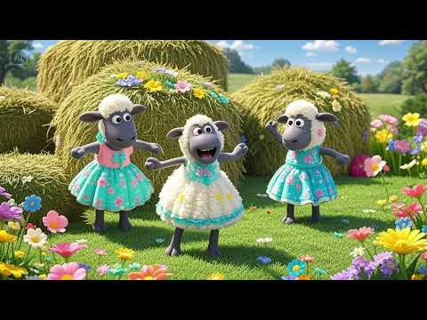 🐑🌸 The Little Lambs’ Spring Dance in the Haystack! | Fun Kids Song 🎶 ...