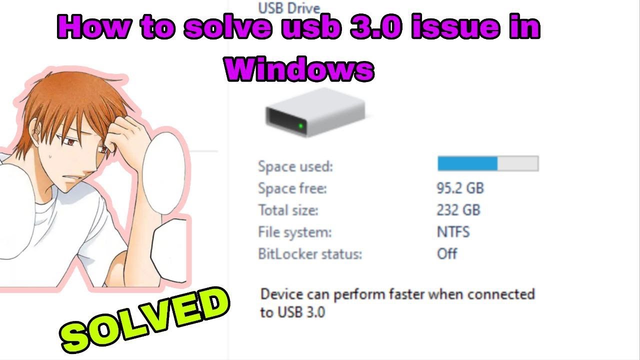 Device can perform faster when connected to USB 3.0 - YouTube