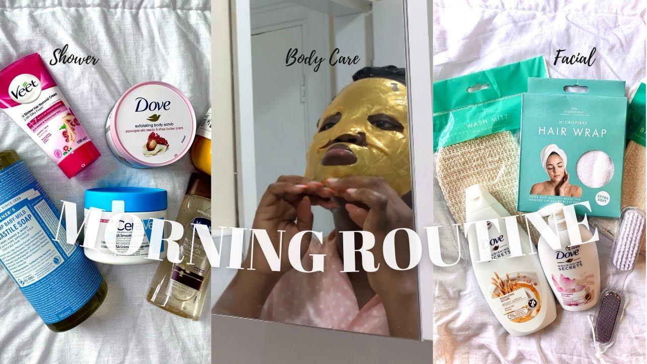 Morning Routine Shower Routine,Body Care, Facial Care, Simple shower ...