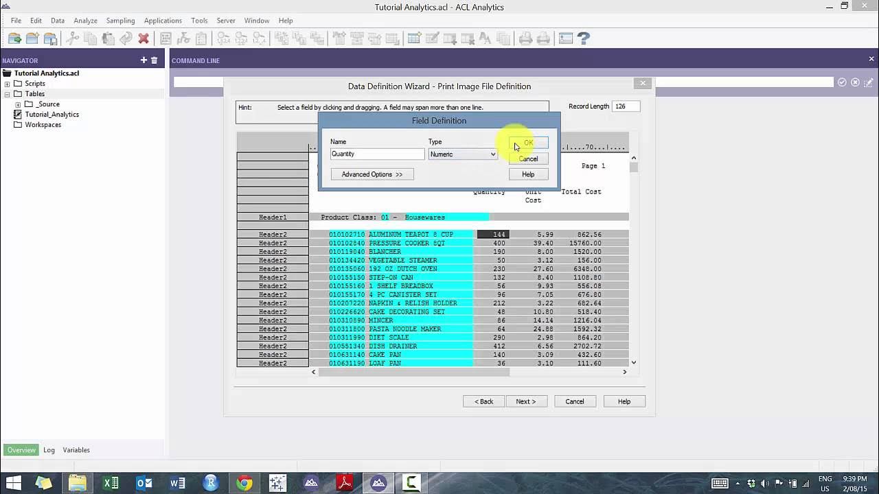 Custom ACL Analytics Workshop - Importing PDF and Reports - YouTube