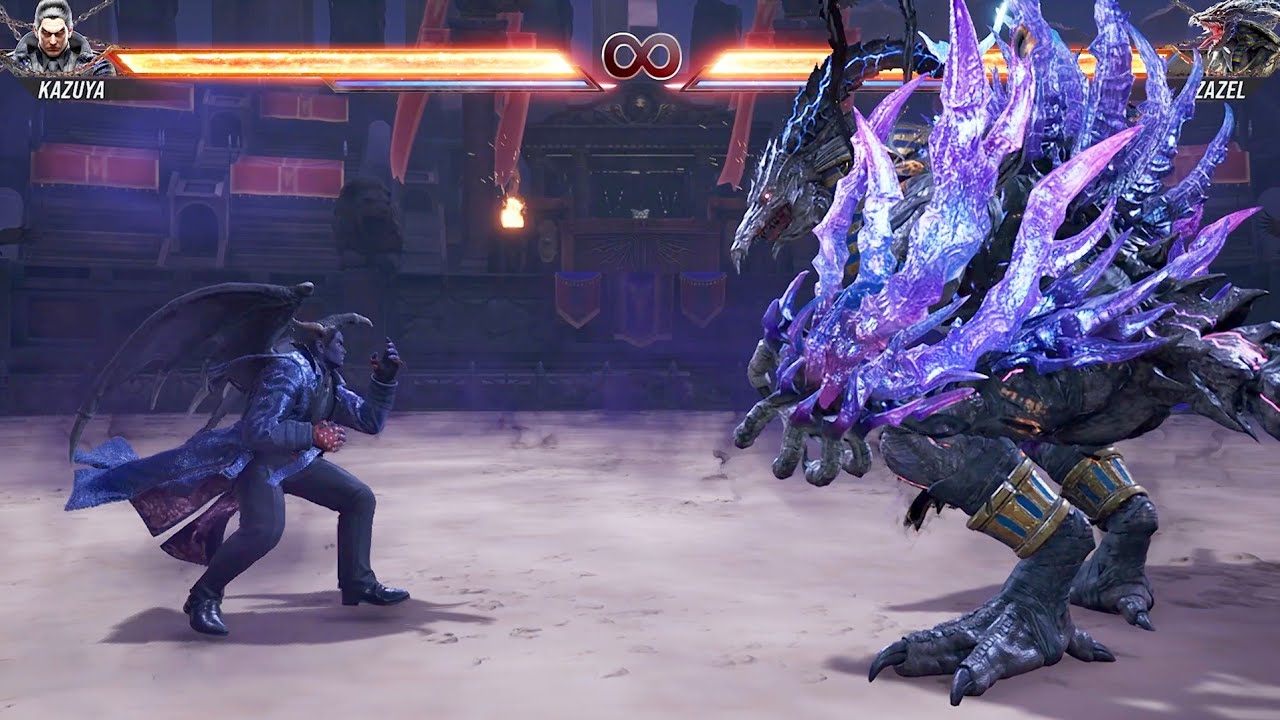 Tekknn 8 - Kazuya vs Azazel Boss Fight ULTRA HD Story Mode - YouTube