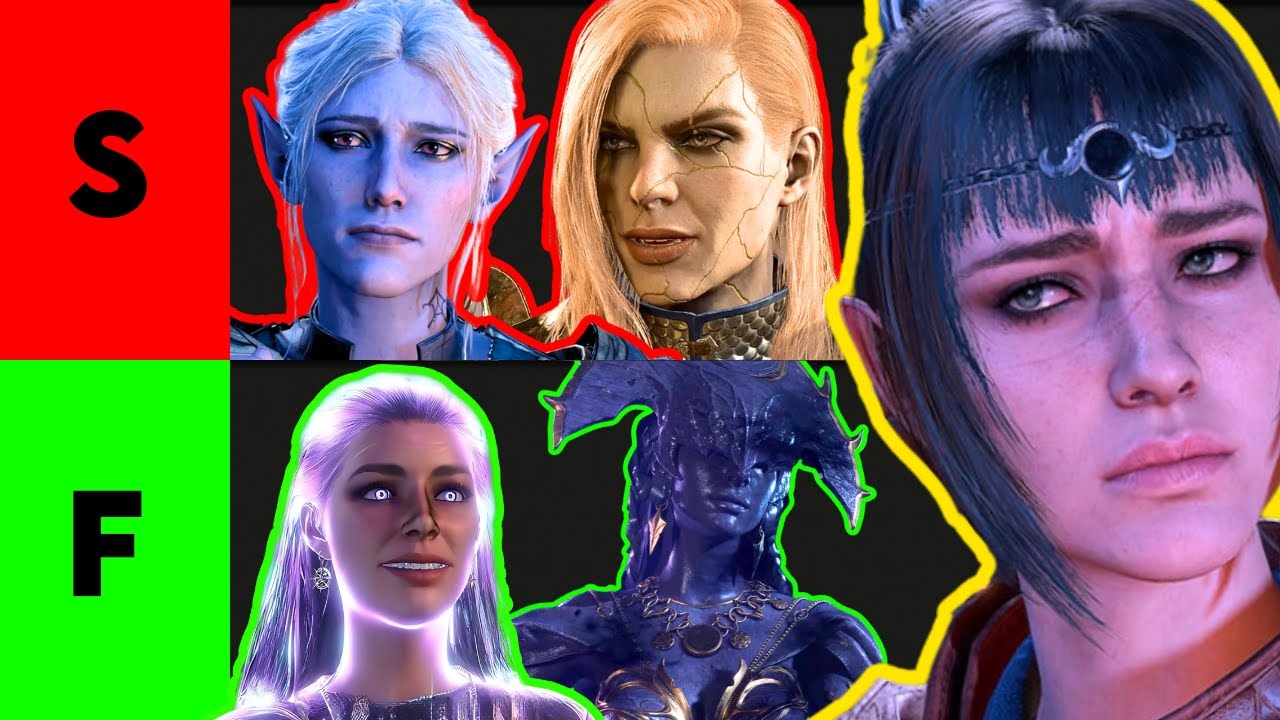 Baldur's Gate 3 BEST GIRL CHARACTERS Tier List - YouTube