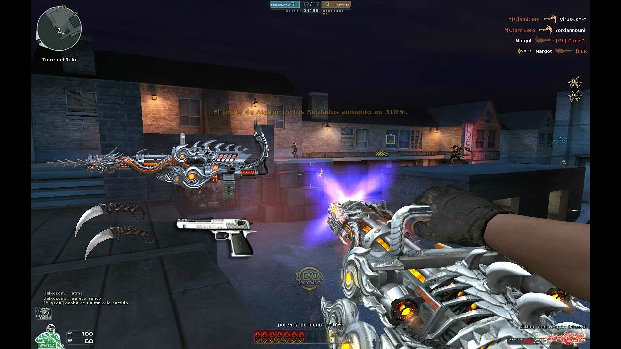 Crossfire Gatling Gun Infernal Dragon Hero Mode X - YouTube