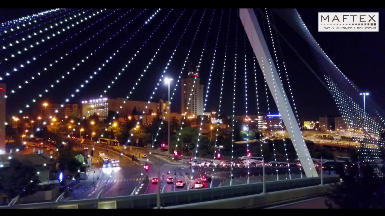 גשר המיתרים בירושלים - YouTube