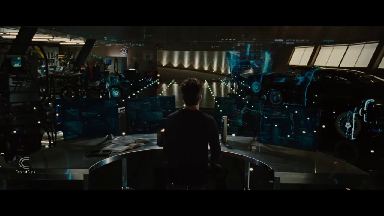 Iron Man Stark's Work Shop Scene - YouTube