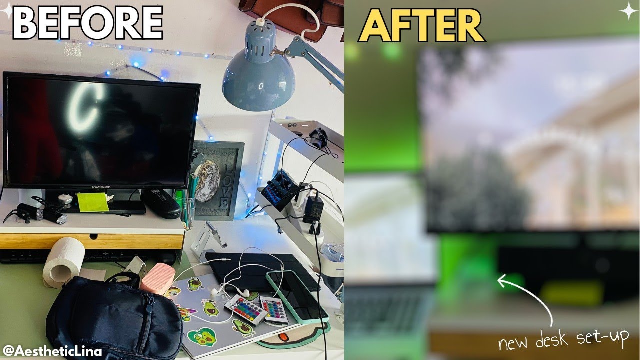 The Ultimate Budget Cozy Desk Setup Tour - YouTube