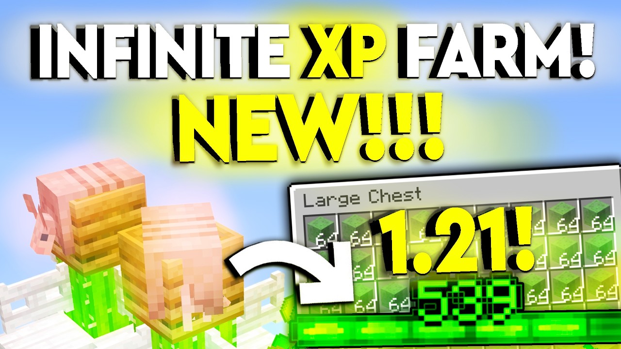 BEST 1.21 INFINITE XP SLIME FARM Minecraft Tutorial! Infinite & Easy ...