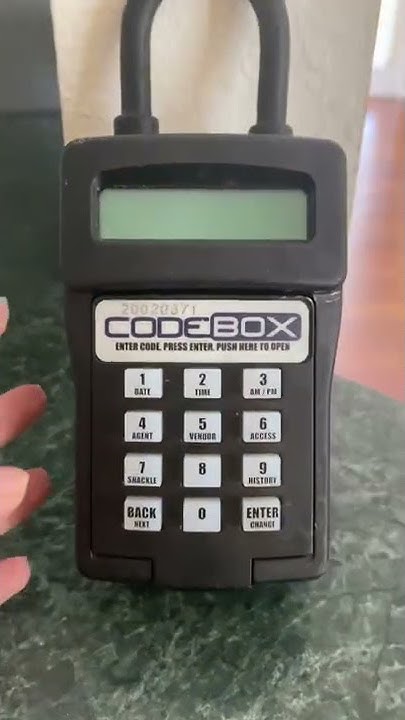 How to open our Codebox Lock Box for your showing - YouTube