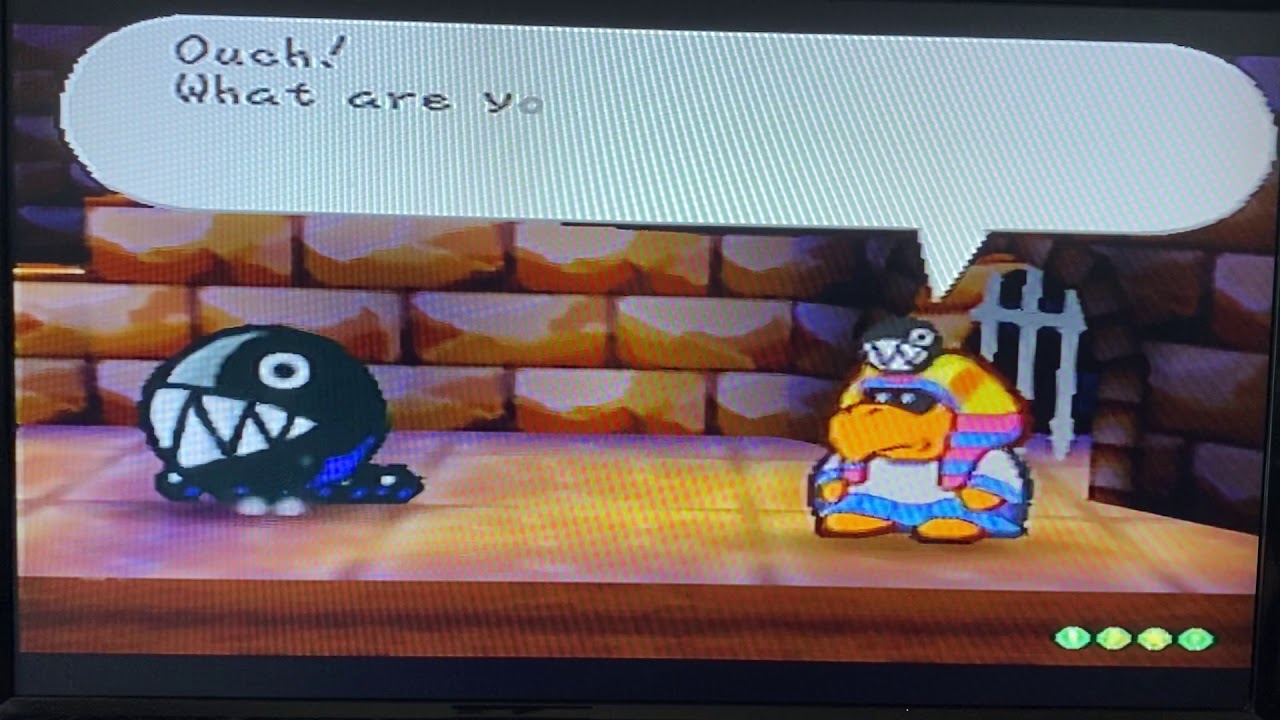 Paper Mario Tutankoopa boss battle - YouTube