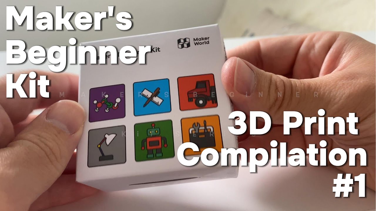 3D Prints from Maker's Beginner Kit Compilation #1 #makerworld ...