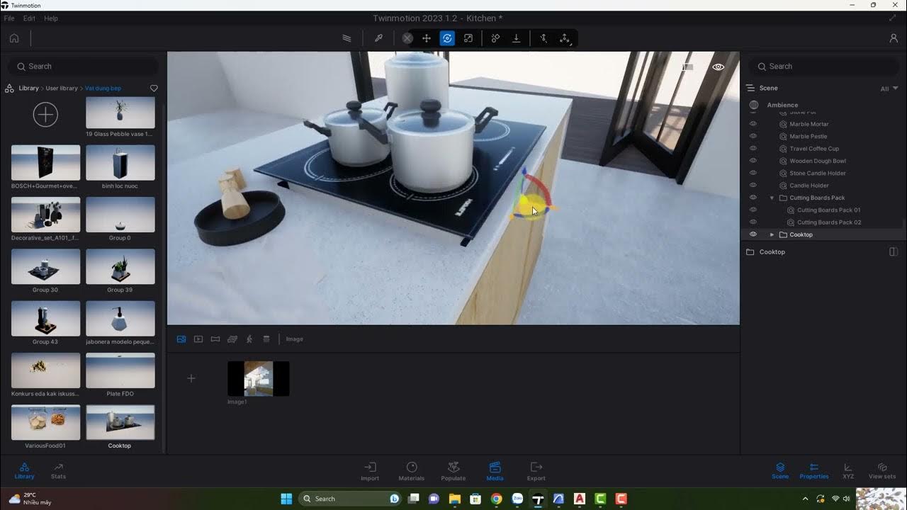 learn rendering Kitchen in Twinmotion 2023 - YouTube