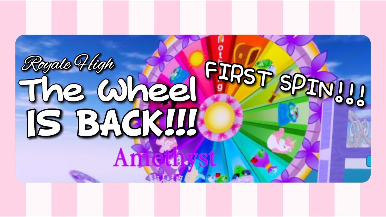 THE WHEEL IS BACK AT ROYALE HIGH! - YouTube
