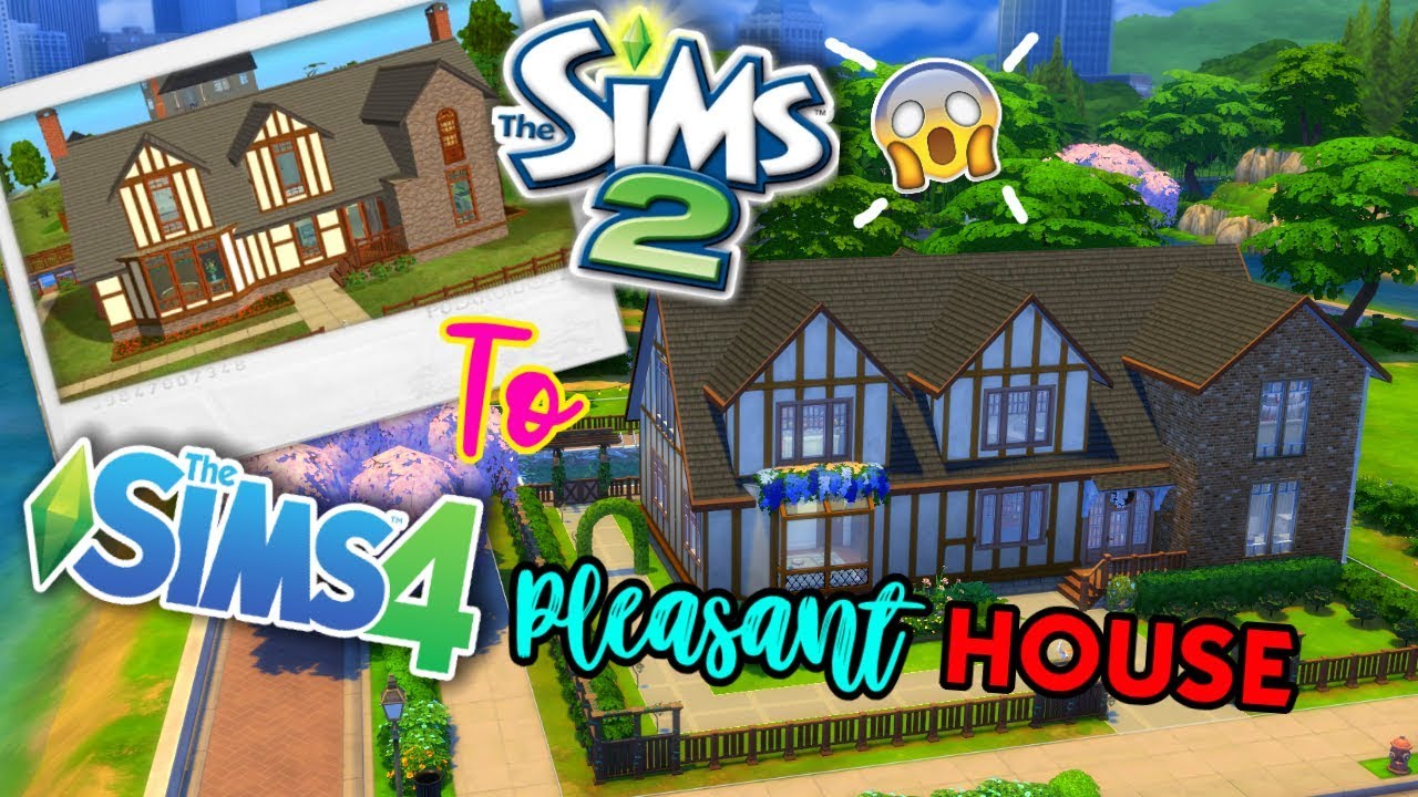 THE SIMS 4 - RECREATING THE PLEASANT FAMILY HOME (TS2) - YouTube