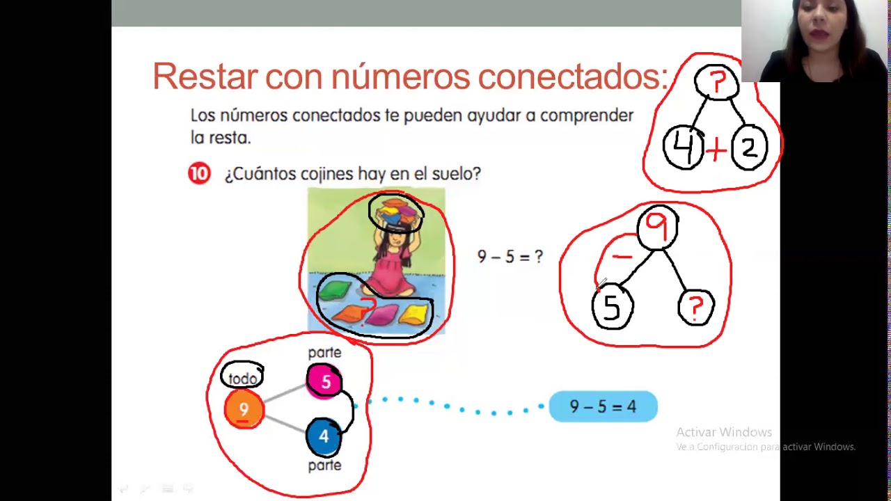 Clase 9 Matemática 1° Básico (Restar con números conectados) - YouTube