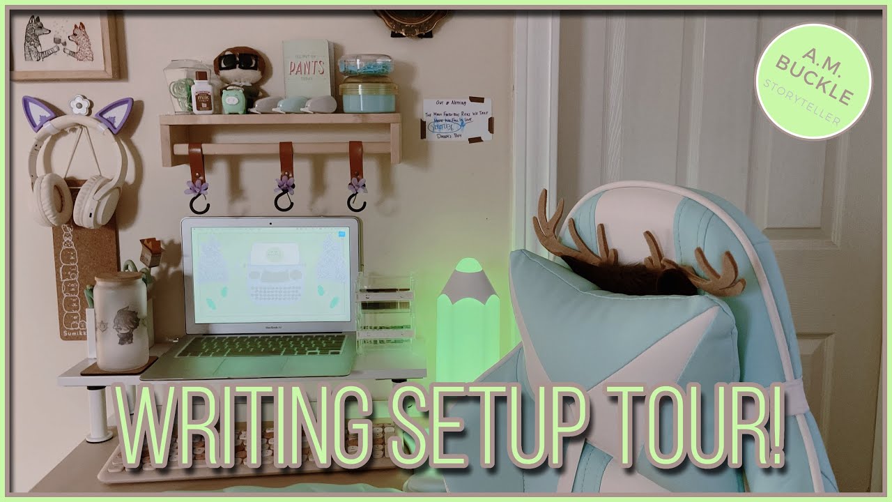 writing setup tour! // how our spaces influence creativity - YouTube