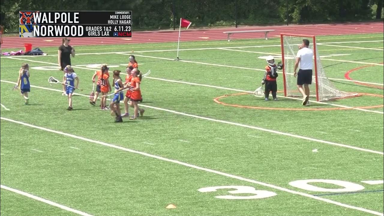 Grades 1&2 Girls Lacrosse vs. Walpole 6.11.23 - YouTube