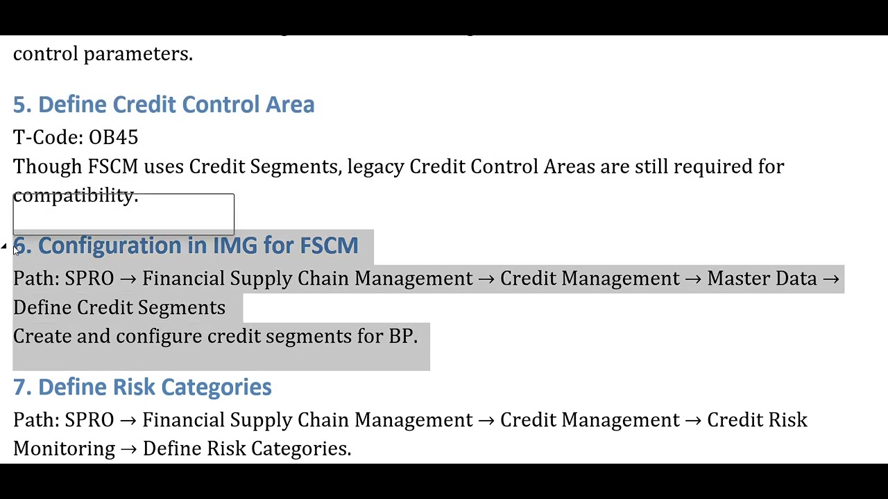 FSCM Credit Management S4 HANA - YouTube